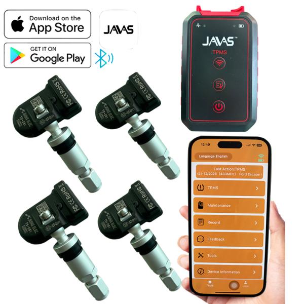 Quality IP67 Rating Programmable TPMS Sensors Car Tire Air Pressure Sensor 315Mhz 433Mhz for sale