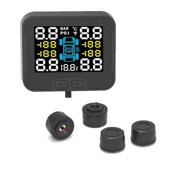 China Aftermaket Lcd Display Car External Tire Pressure Monitoring System Tpms Sensor for sale