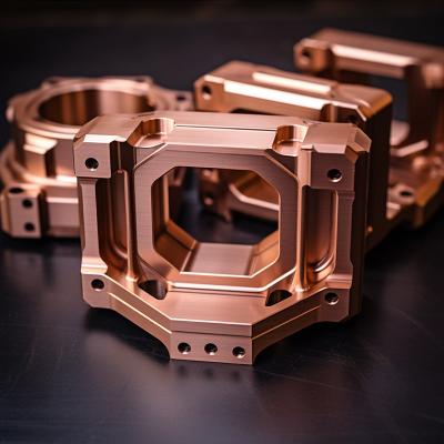 China Hochpräzise CNC Kupferteile, Luft- und Raumfahrtindustrie CNC-Fräsenkomponenten zu verkaufen