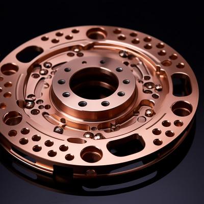China Partes de máquinas CNC de precisão sob medida Partes de torneamento CNC de máquinas CNC Partes de cobre CNC à venda