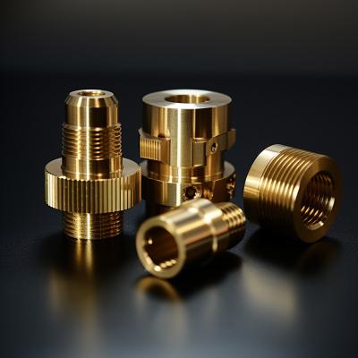 China Brass Precision Turned Components CNC Part Turning CNC Lathe Parts Machining Service for sale