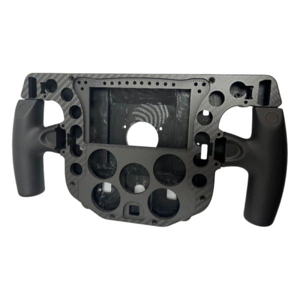 Quality Black Custom Carbon Fiber Car Parts , Sim Steering Wheel Racing Simulator for sale
