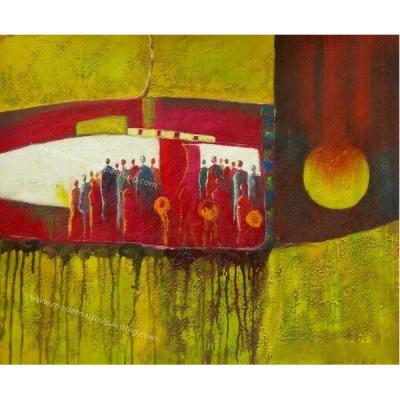 China 100% met de hand geschilderd Abstract Kleurrijk Olieverfschilderij op de Muurkunst van het Canvas Hete Moderne Landschap voor de Decoratie van het Ingangshuis Te koop