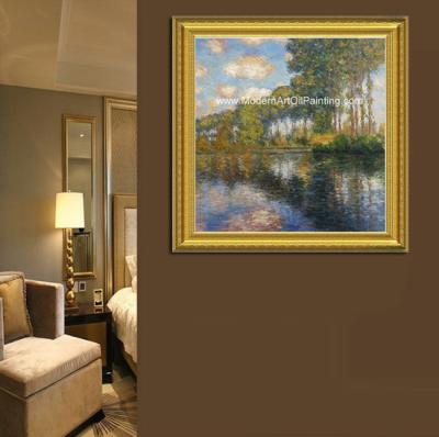 China Franmed Claude Monet River Paintings , Nature Landscape Painting Canvas for sale