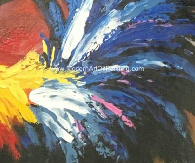 Cina Tela dipinta a mano Art Painting del gallo della pittura a olio animale decorativa del mestichino in vendita