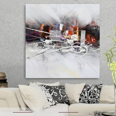 Cina Parete astratta moderna interna domestica impermeabile Art Canvas Handmade With Texture in vendita