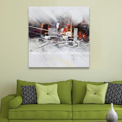 Cina Parete astratta moderna interna domestica impermeabile Art Canvas Handmade With Texture in vendita