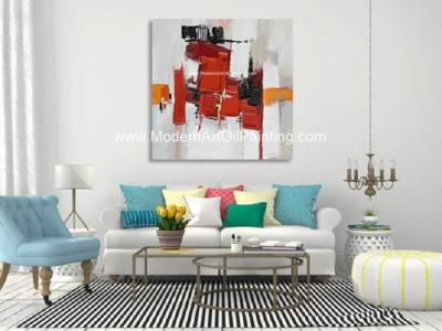Cina Arte dipinta a mano moderna della parete delle pitture quadrate astratte della tela per la decorazione domestica in vendita