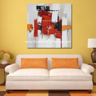 Cina Arte dipinta a mano moderna della parete delle pitture quadrate astratte della tela per la decorazione domestica in vendita