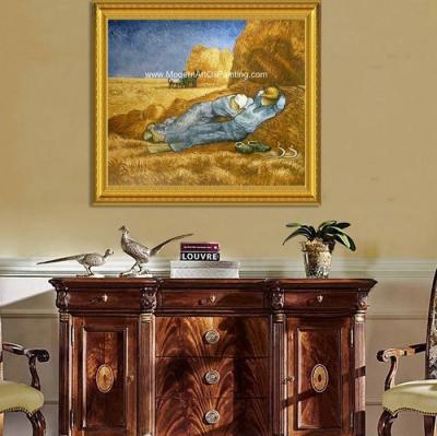 Cina La su ordinazione Sieste di Vincent Van Gogh Oil Paintings Reproduction per la decorazione dei depositi del caffè in vendita