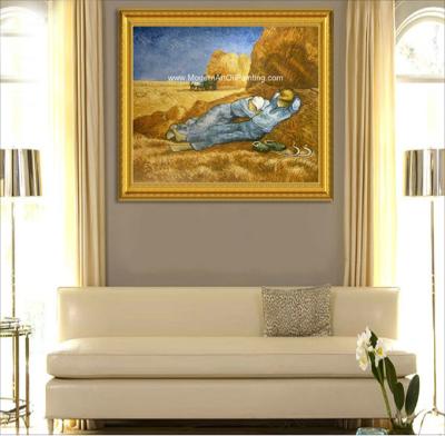 Cina La su ordinazione Sieste di Vincent Van Gogh Oil Paintings Reproduction per la decorazione dei depositi del caffè in vendita