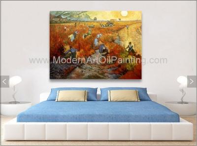 Cina Impressionismo Van Gogh Reproductions Red Vineyards dipinto a mano a Arles in vendita