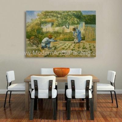 Cina Figlia di Vincent Van Gogh Oil Paintings Father di post-impressionismo ripiegata su tela in vendita
