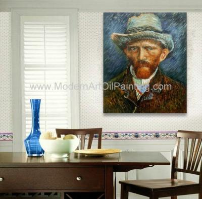 Cina Riproduzione di Vincent Van Gogh Paintings Self Portrait su tela per la decorazione della Camera in vendita