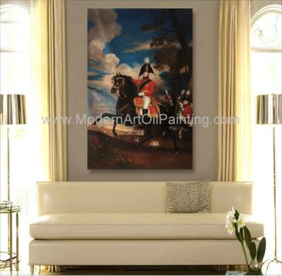 Cina Pitture fatte a mano incorniciate di guerra napoleonica della pittura a olio della gente 60 x 90 cm in vendita
