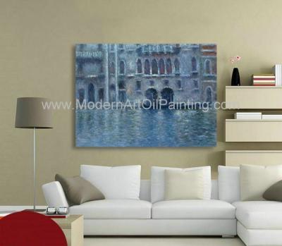 Cina Tela Claude Monet Oil Paintings Reproduction Palazzo Da Mula alla decorazione della parete di Venezia in vendita