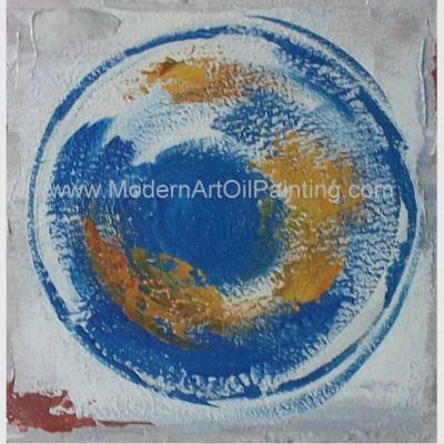 China Acryl Abstracte Moderne Schilderijen van de patroonmeetkunde op Canvas, Met de hand geschilderde 100 Te koop