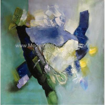 中国 手塗りの壁のホテルのために現代装飾的な抽象美術のキャンバスの絵画 販売のため
