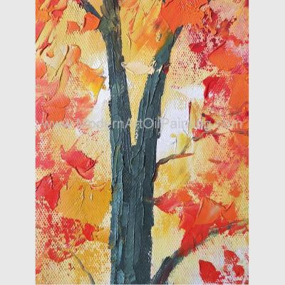 Cina Paesaggio fatto a mano Autumn Forest For Star Hotels della pittura a olio astratta del mestichino in vendita