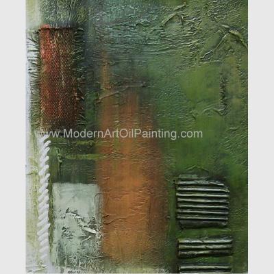 China Het moderne Met de hand geschilderde Olieverfschilderij van het Decoratie Abstracte Patroon op Canvas voor Binnenland Te koop