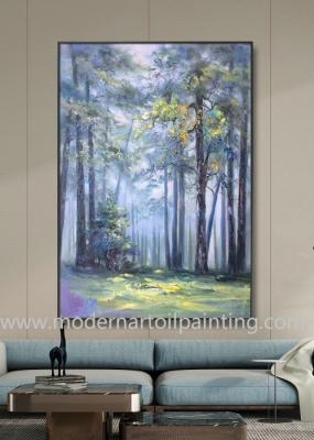 China Sala moderna Forest Tree Painting de Art Oil Painting For Living da paisagem do sumário à venda
