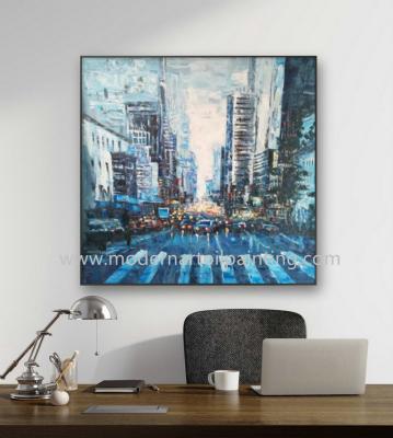Cina Pitture a olio dal mestichino, pitture a olio di paesaggio urbano, arte moderna dello Streetscape della tela per la decorazione domestica in vendita