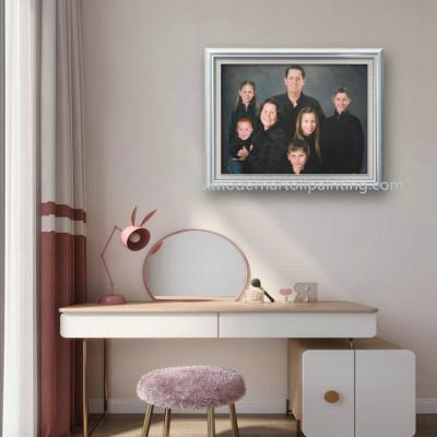 Cina Tela su ordinazione 5cm del ritratto dell'olio della gente realistica della famiglia per la decorazione della Camera in vendita