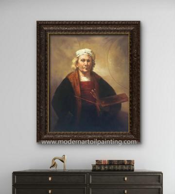 Cina People Self Portrait Painting Oil Reproduction Canvas For Living Room in vendita