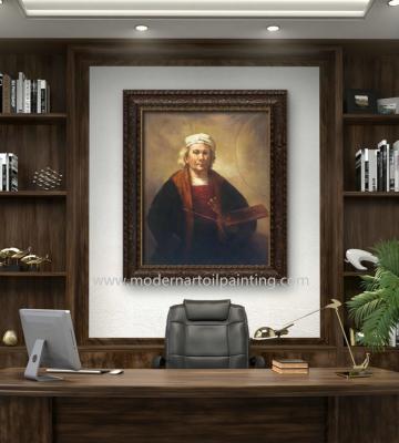 Cina People Self Portrait Painting Oil Reproduction Canvas For Living Room in vendita