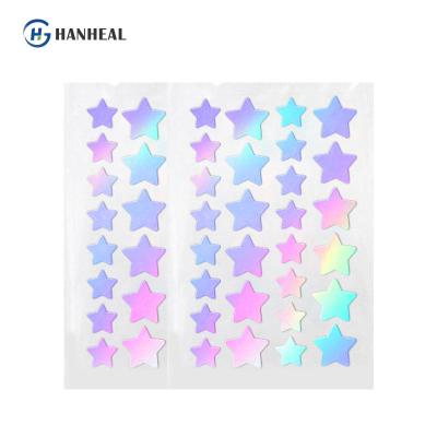 China Colorful Heart Shaped Acne Pimple Patch Face Spot Treatment Patches 12mmx6 for sale