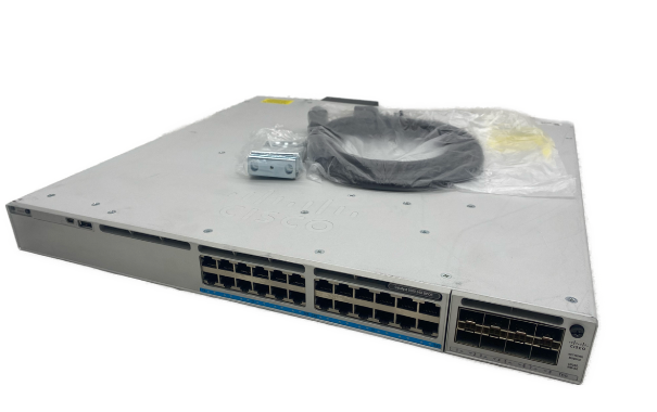 Cisco C9300-24UX-A switch rear view