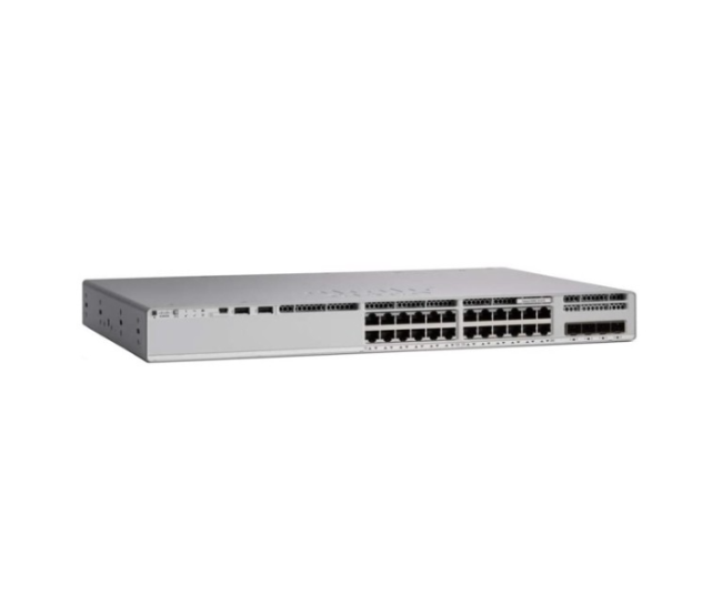 Cisco C9200L-24P-4X-E switch rear view
