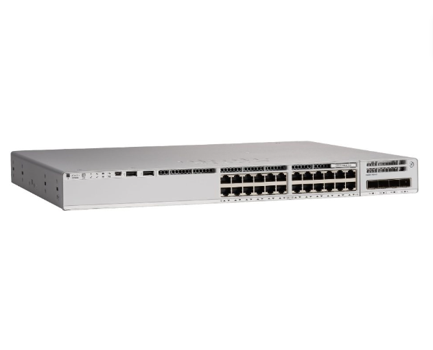 Front view of C9300X-12Y-A Catalyst 9300 switch