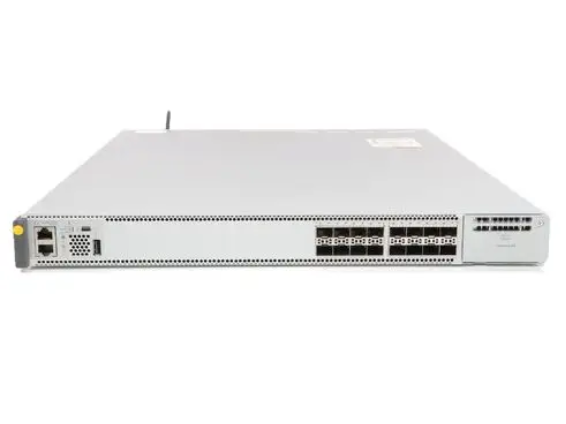 Rear view of C9500-16X-A Cisco Catalyst switch