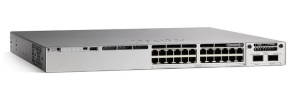 Cisco C9200L-24P-4G-A switch rear view