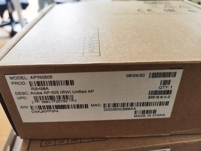 HPE Aruba AP505 Wireless Access Point front view