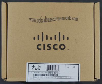 China 1 PORTO T1/E1 MULTIFLEX TRUNK Cisco Router Modules Cartão de interface personalizado VWIC3-1MFT-T1E1 suporta aplicativos de voz e dados na plataforma da série Cisco ISR 2 1900/2900/3900 à venda