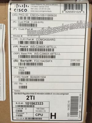 China Cisco Switch WS-C2960X-48TS-LL 2960-X 48 Gige, 2 X 1G SFP, Lan Lite Network Switch for sale