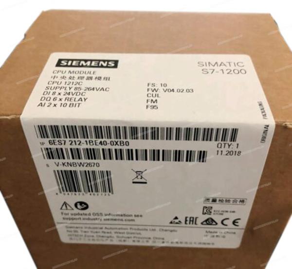 SIEMENS 6ES7212-1BE40-0XB0 Original New S7-1200 6es7212-1be40-0xb0 CPU Module
