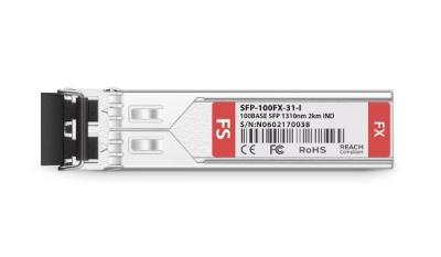 China Cisco GLC-FE-100FX Compatible con 100BASE-FX SFP 1310nm 2km Industrial DOM Duplex LC MMF módulo del receptor en venta