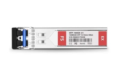 China Cisco GLC-FE-100EX Kompatibel mit 100BASE-EX SFP 1310nm 40km DOM Duplex LC SMF Transceiver Modul zu verkaufen