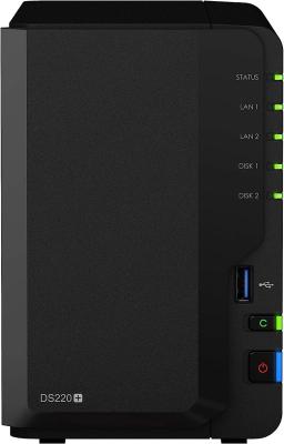 China Synology DiskStation DS220+ NAS Server for Business with Celeron CPU, 6GB Memory, 8TB HDD Storage, DSM Operating System for sale