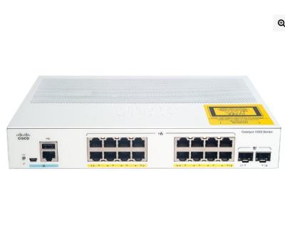 C1000-16T-2G-L シスコカタライスト 1000 スイッチ 16x 10/100/1000 イーサネット ポート 2x 1G SFP アップリンク