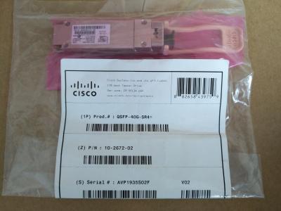 China Cisco QSFP-40G-SR4 40GBASE-SR4 MMF-transceivermodule Te koop