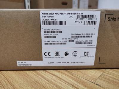 China JL262A.
Aruba 2930F 48G PoE+ 4SFP-Schalter zu verkaufen