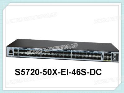 China Los puertos 4 X 10G SFP+ de SFP de la base-x del interruptor 46 x 100/1000 de S5720-50X-EI-46S-DC Huawei viran la corriente continua hacia el lado de babor en venta