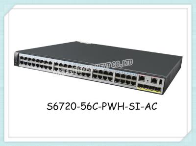 중국 S6720-56C-PWH-SI-AC Huawei 네트워크 스위치 32 기가비트 항구 16x100M/1/2.5/5/10G 항구 4 10 작살 SFP+ PoE++ 판매용