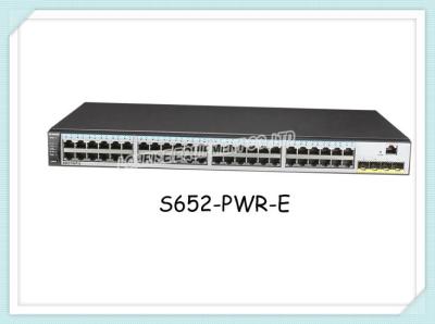 China Carruaje SFP de los puertos 4 de los interruptores de red de Huawei S652-PWR-E 48x10/100/1000 PoE+ con nuevo en venta
