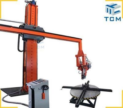 China Industrial dished end polishing machine  Automatic 2500mm surface polishing machine for sale