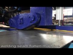 PLC Automatic Weld Planisher For Steel Sheet Tank Shell Surface Longitudinal Welds Finishing